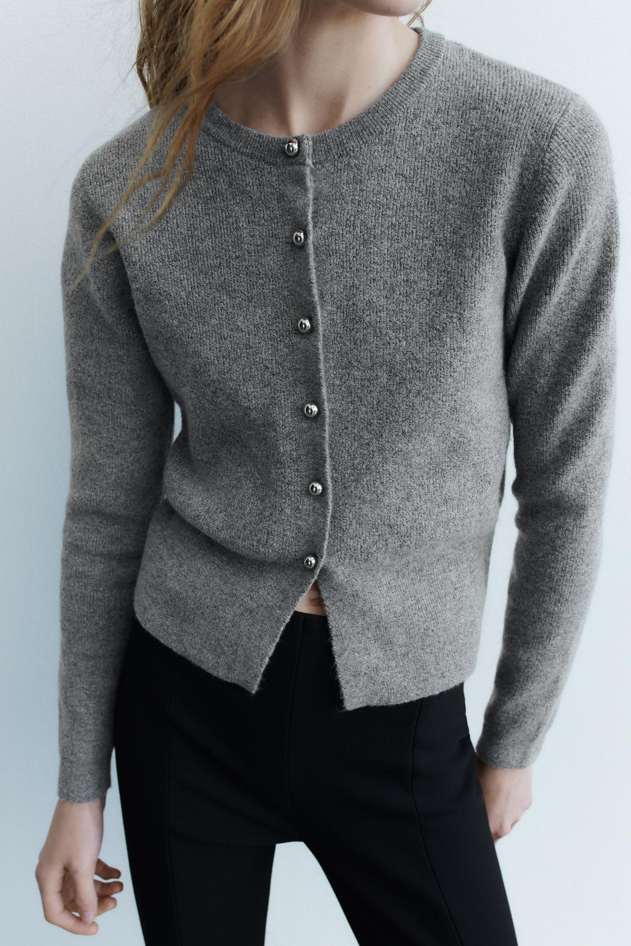 Kaia Gerber Wore the Crew-Neck Cardigan Trend | Who What Wear