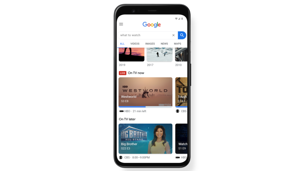 Google Enhances Search for Live TV Programming | Next TV