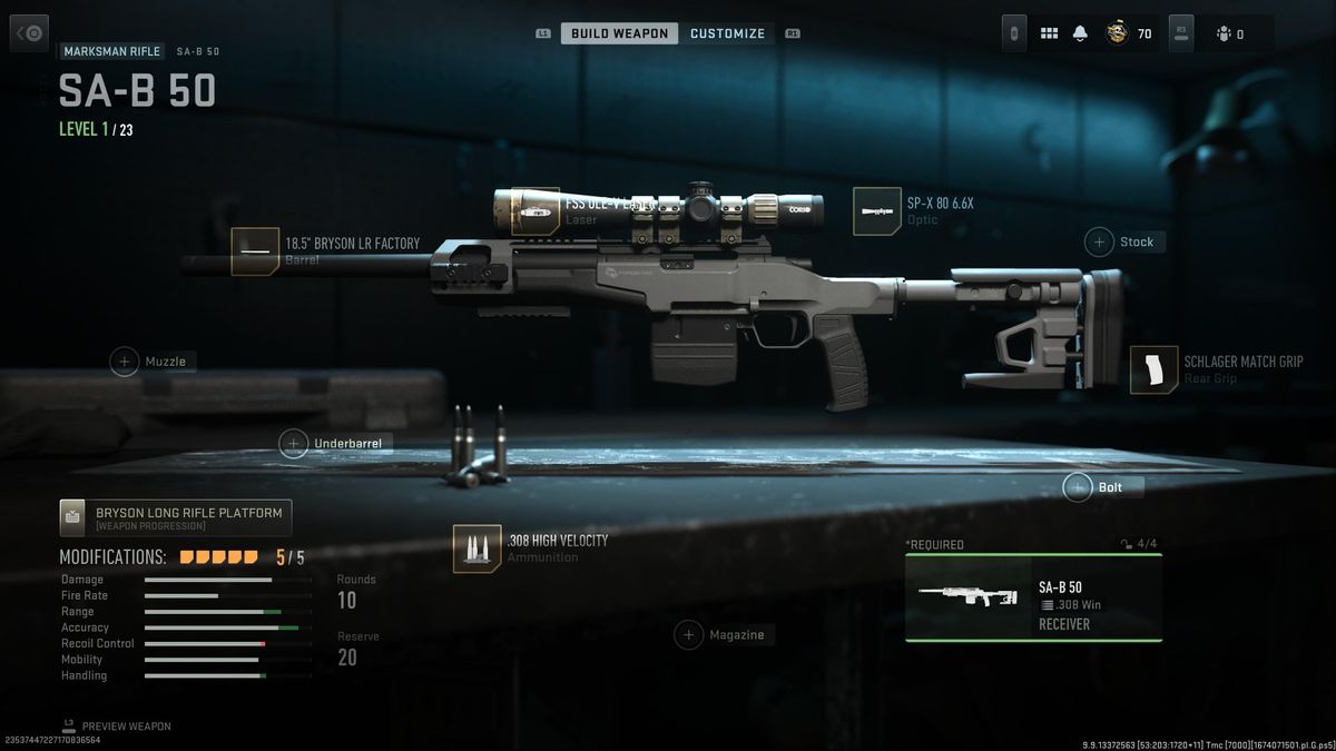 Best Warzone 2 SA-B 50 loadout in Modern Warfare 2 | GamesRadar+