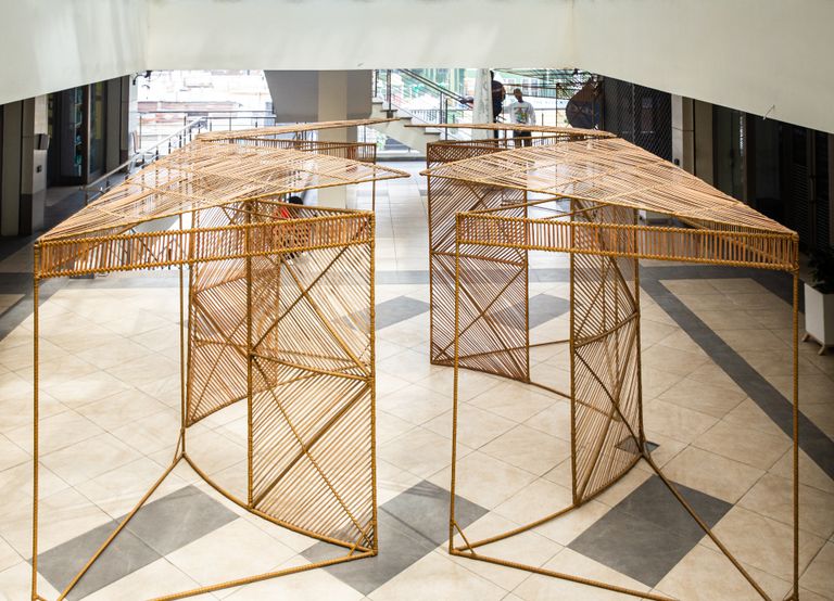 Nmbello Studio's bamboo kiosk for Waf skate brand | Wallpaper*