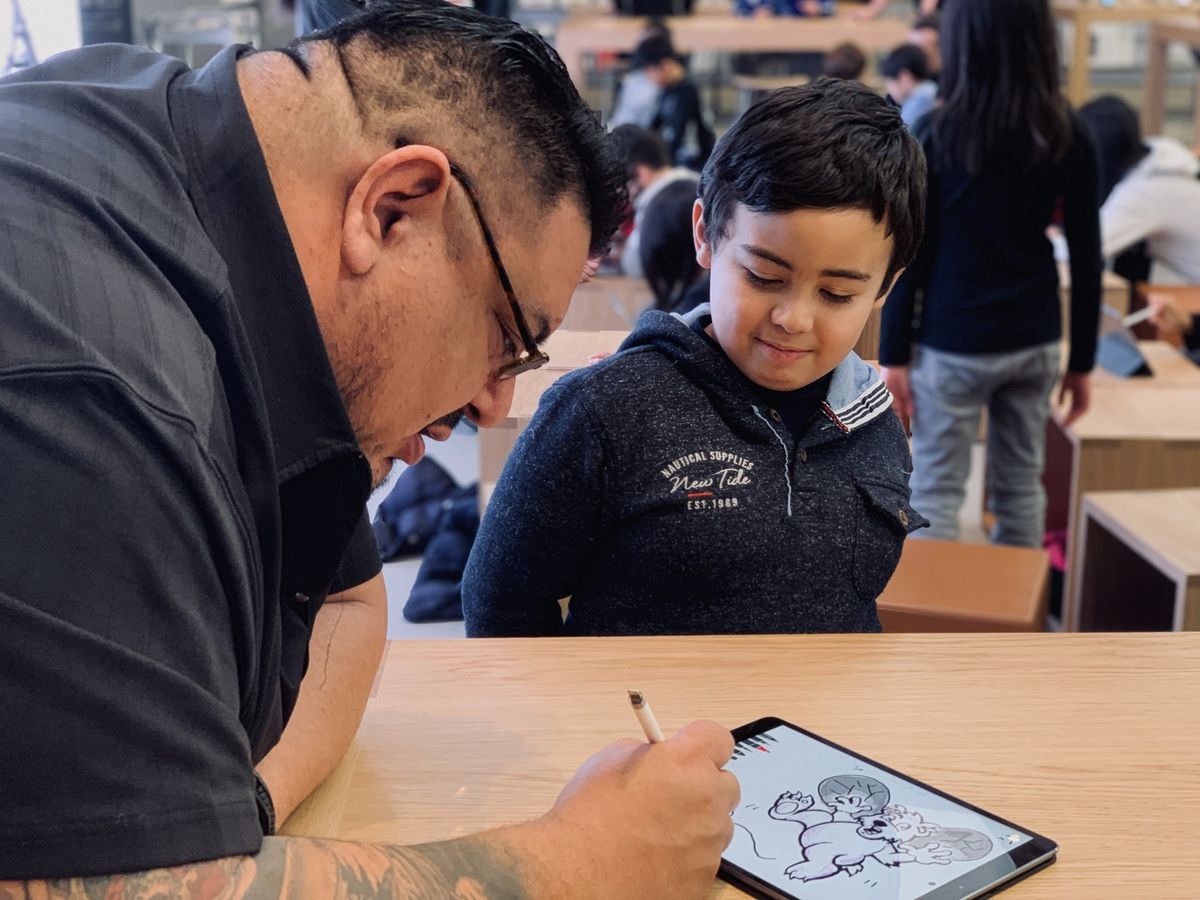 iPad Pros: Jay Odjick illustrates Robert Munsch's Bear for Breakfast ...