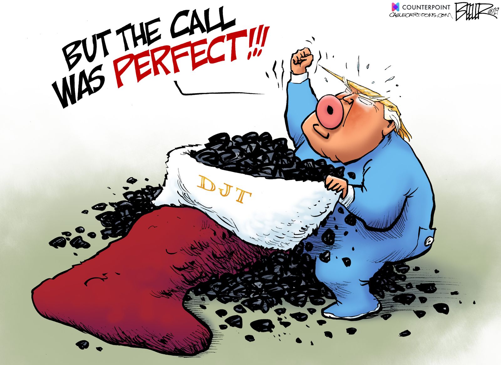 Political Cartoon U.S. Trump Stocking Coal The Perfect Call | The Week