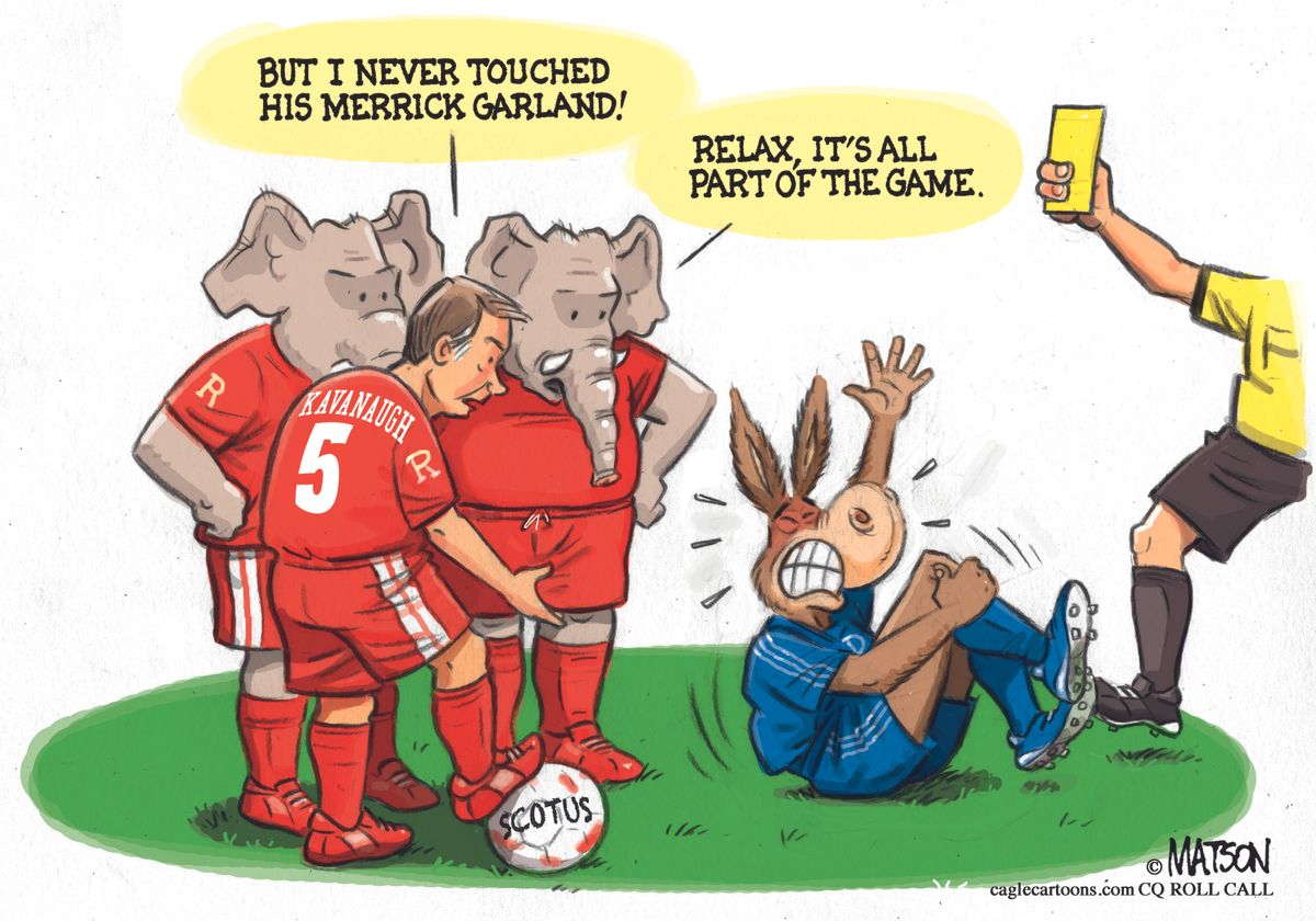 Political cartoon U.S. Supreme Court SCOTUS Brett Kavanaugh Merrick ... Political cartoon U.S. Supreme Court SCOTUS Brett Kavanaugh Merrick ...