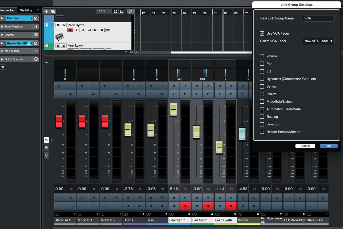 "VCA groups are simply controllers rather than group channels, with no ...
