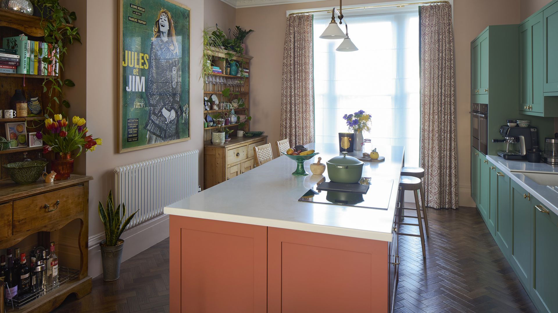 Zoe Ball's kitchen shows how to use colour on an island | Ideal Home