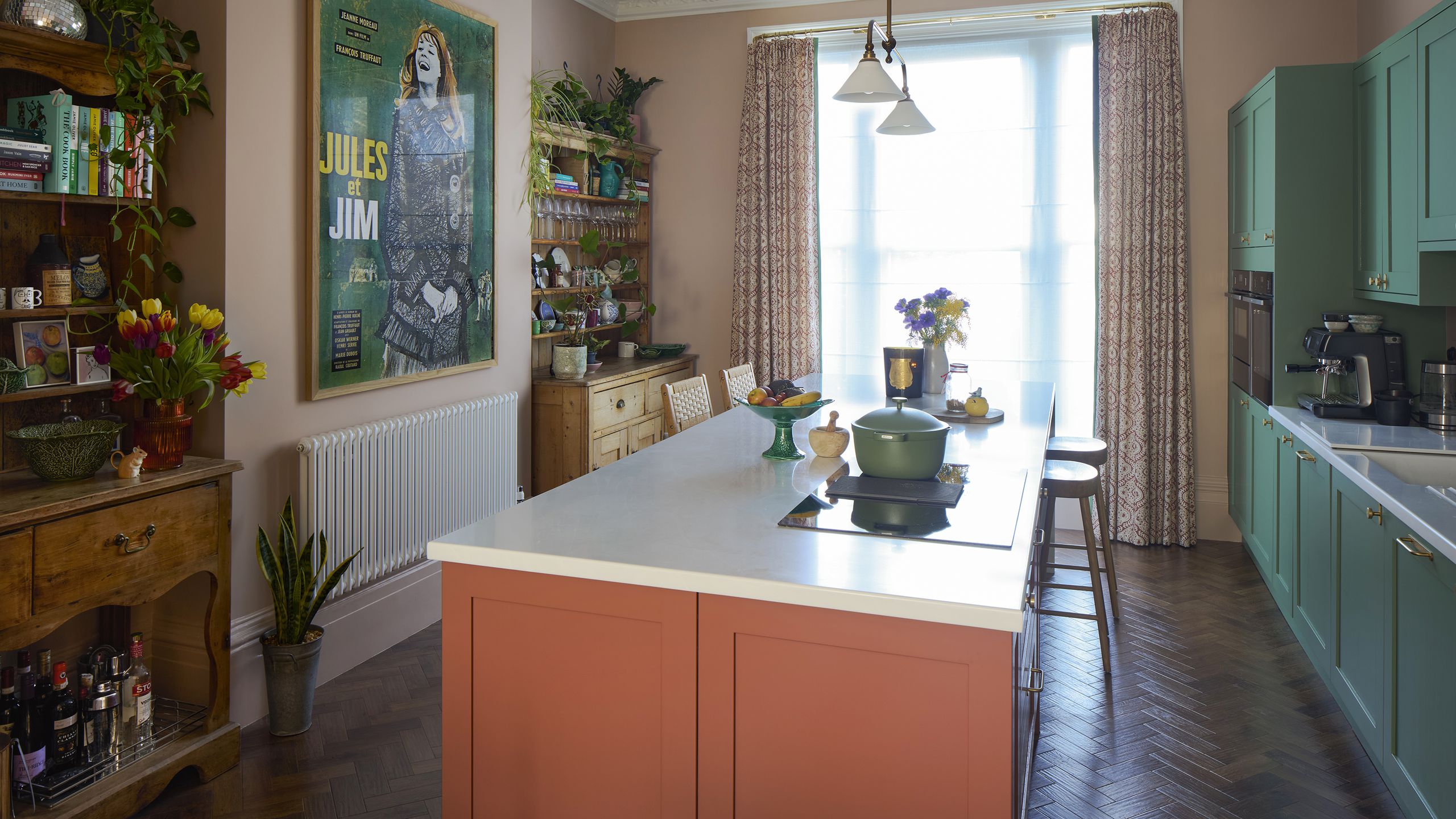 Zoe Ball's kitchen shows how to use colour on an island | Ideal Home