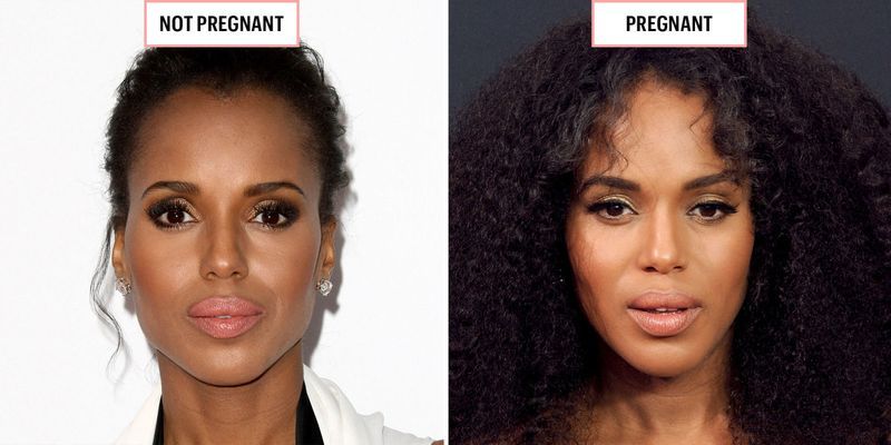 Celebrities When Pregnant Versus Not Pregnancy Glow Photos Marie Claire