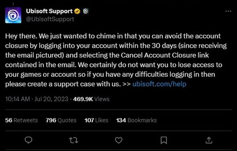 Your Ubisoft account can be permanently deleted for 'inactivity,' but ...