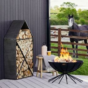 Log store ideas for keeping your firewood dry and tidy | Homebuilding