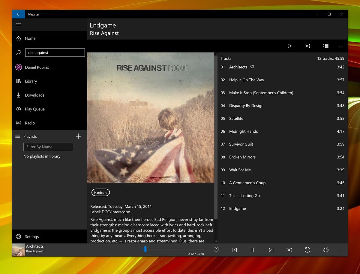 Napster updated as a universal app for Windows 10 with new design and ...