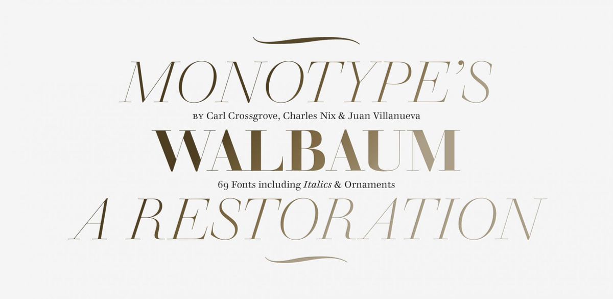 "There's incredible typographic variety right now", Charles Nix ...
