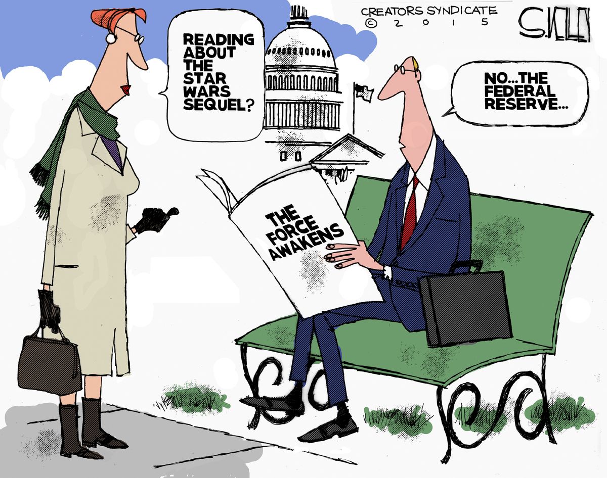 Editorial cartoon U.S. Federal Reserve Star Wars | The Week