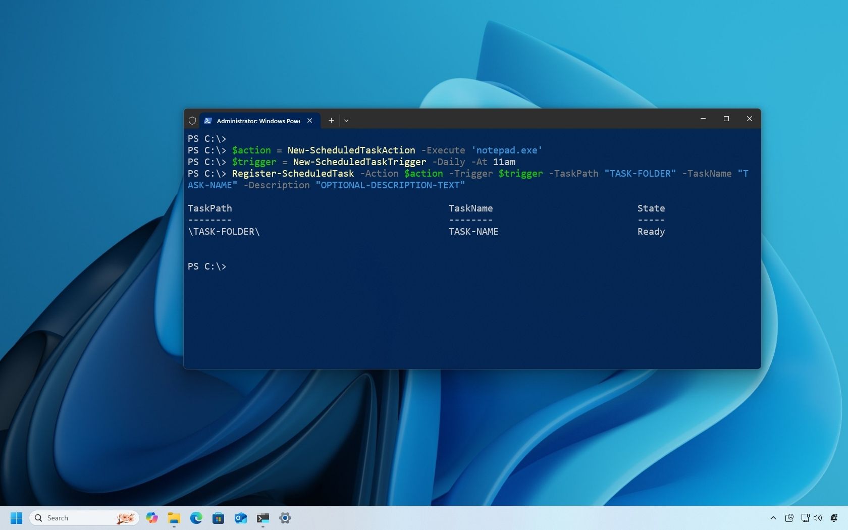 How To Create Scheduled Tasks With Powershell On Windows 10 Windows Central