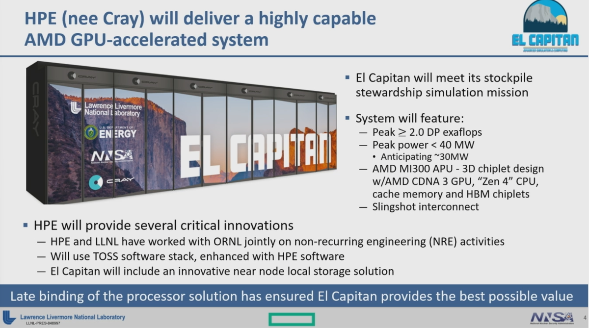 AMD Instinct MI300 Details Emerge, Debuts in 2 Exaflop El Capitan Supercomputer | Tom's Hardware