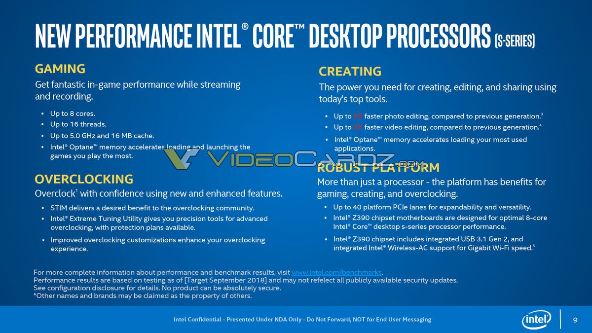 Intel Coffee Lake Refresh leak reveals new S-series performance ...