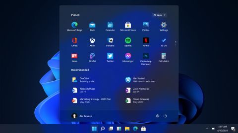 Windows 11: This is the new centered Start menu and Taskbar UI ...