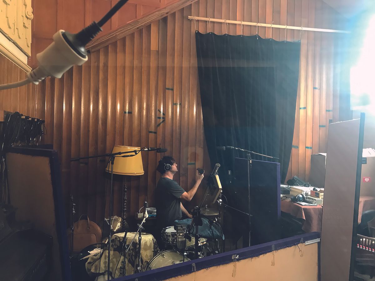 Liars: "I took a bag of percussion instruments and tipped them on the ...