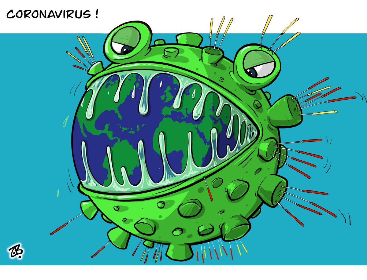 Editorial Cartoon World Coronavirus global epidemic | The Week