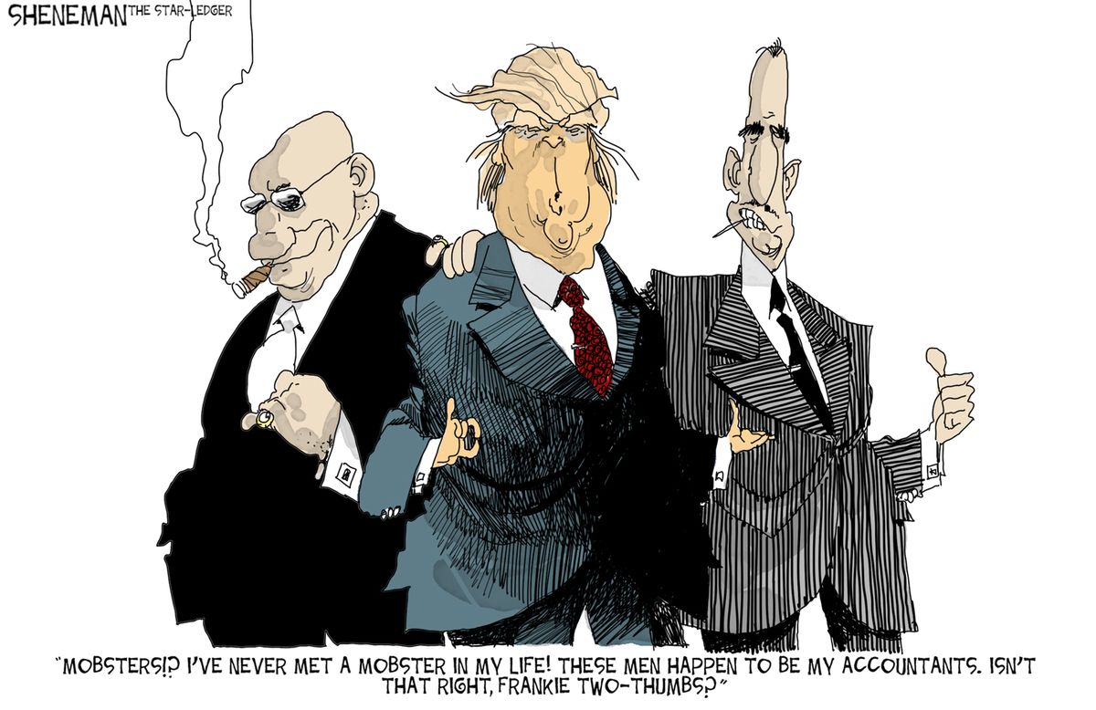 Political cartoon U.S. Donald Trump mobsters | The Week