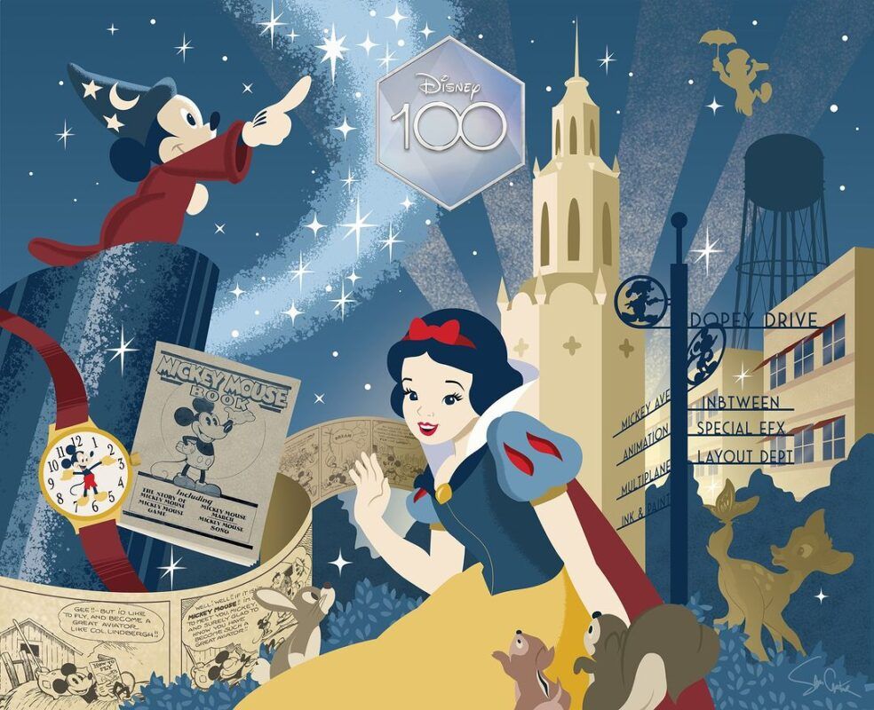Delightful new illustrations capture Disney's 100-year history ...