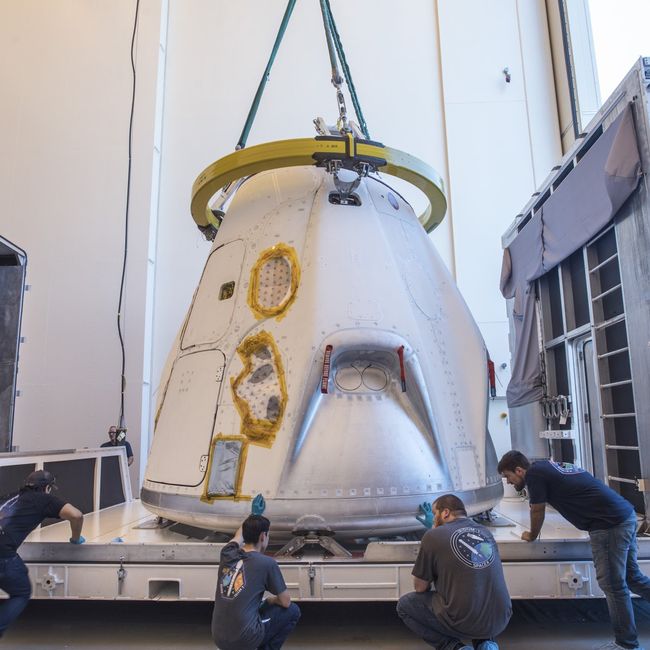 SpaceX Crewed Capsule Preps for Test Flight in Florida | Space
