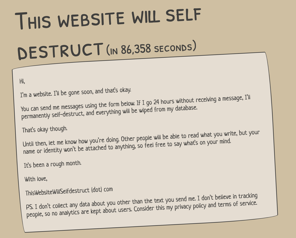 This self-destructing website needs your help | Creative Bloq