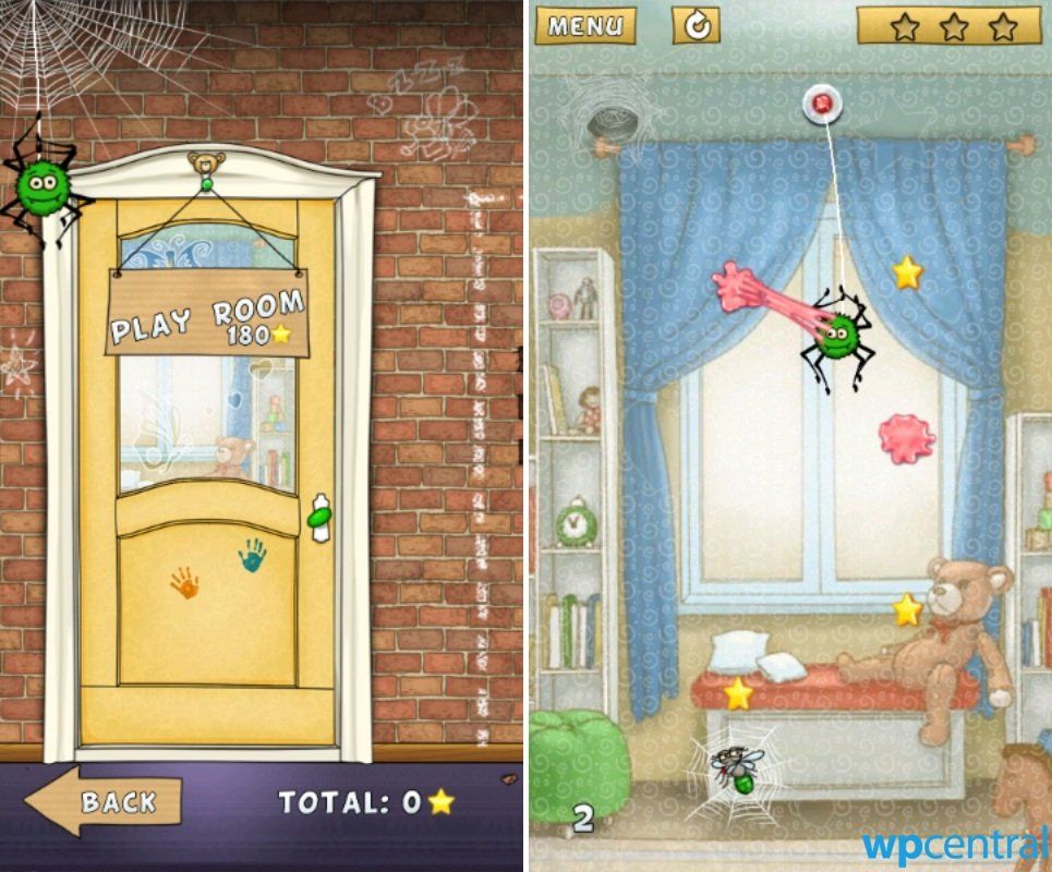 Cut the Rope and Spider Jack: Xbox Windows Phone Head-to-head Review ...