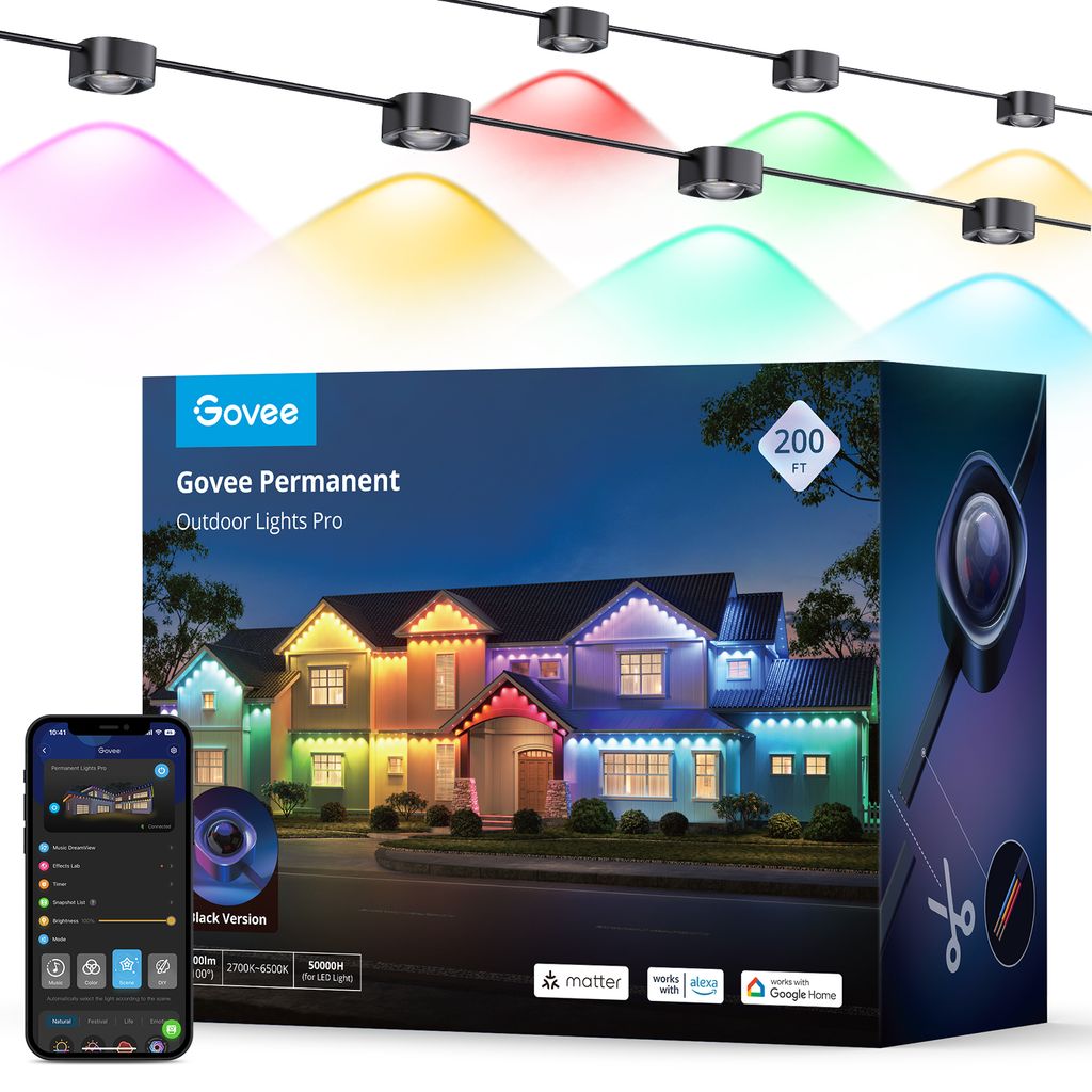 Govee Permanent Outdoor Lights Pro review: Whiter whites and brighter ...
