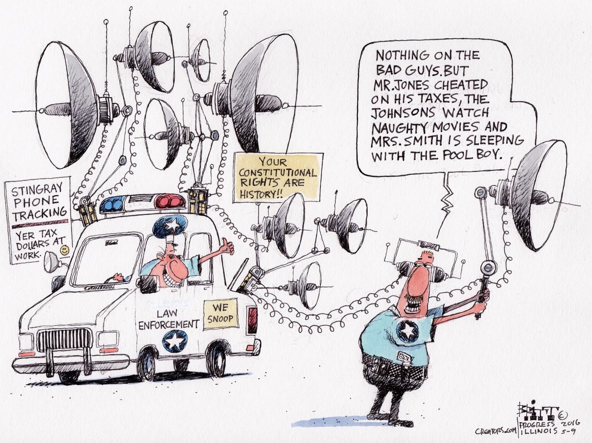 Editorial Cartoon U.S. Phone Tracking 2016 | The Week