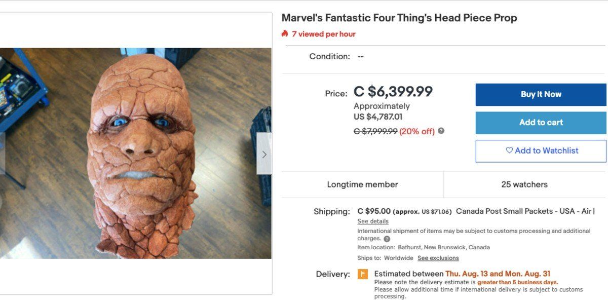 Michael Chiklis' Thing Head From Fantastic Four Is On Sale And I'm ...
