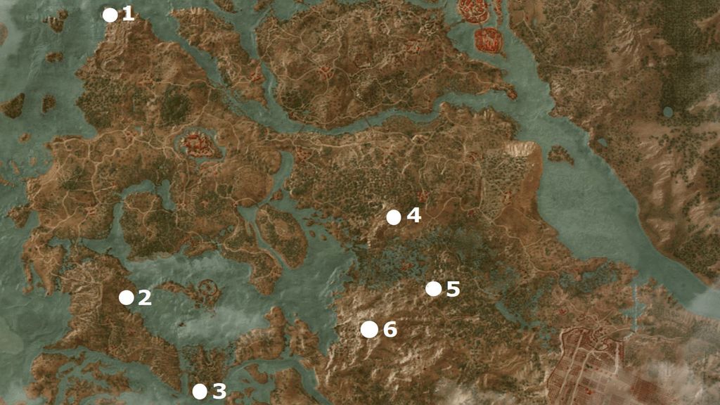 The Witcher 3 Places of Power map and locations | GamesRadar+