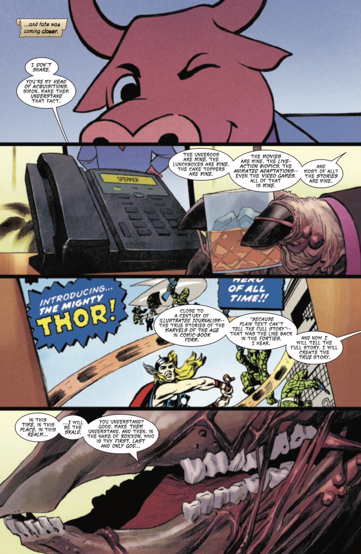 The fictional Marvel Comics of the Marvel Universe has been purchased ...