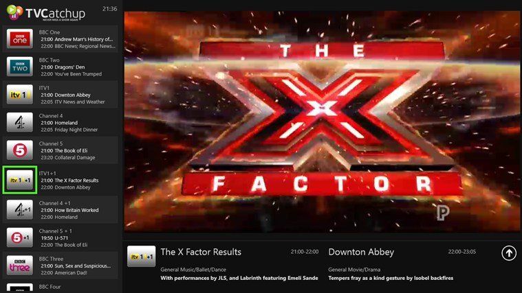 TVCatchup app available on the Windows Store | Windows Central