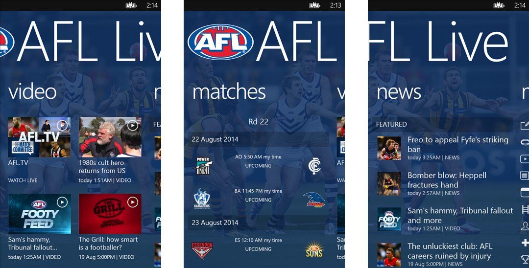 New AFL Live app brings live Australian Football League matches to your ...