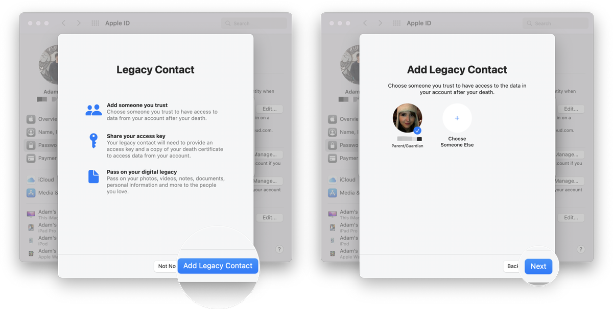 How to set up a Legacy Contact on Mac | iMore