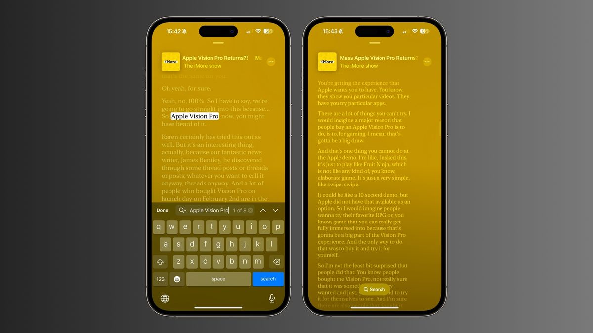 How to use transcripts on Apple Podcasts — read while listening to your ...