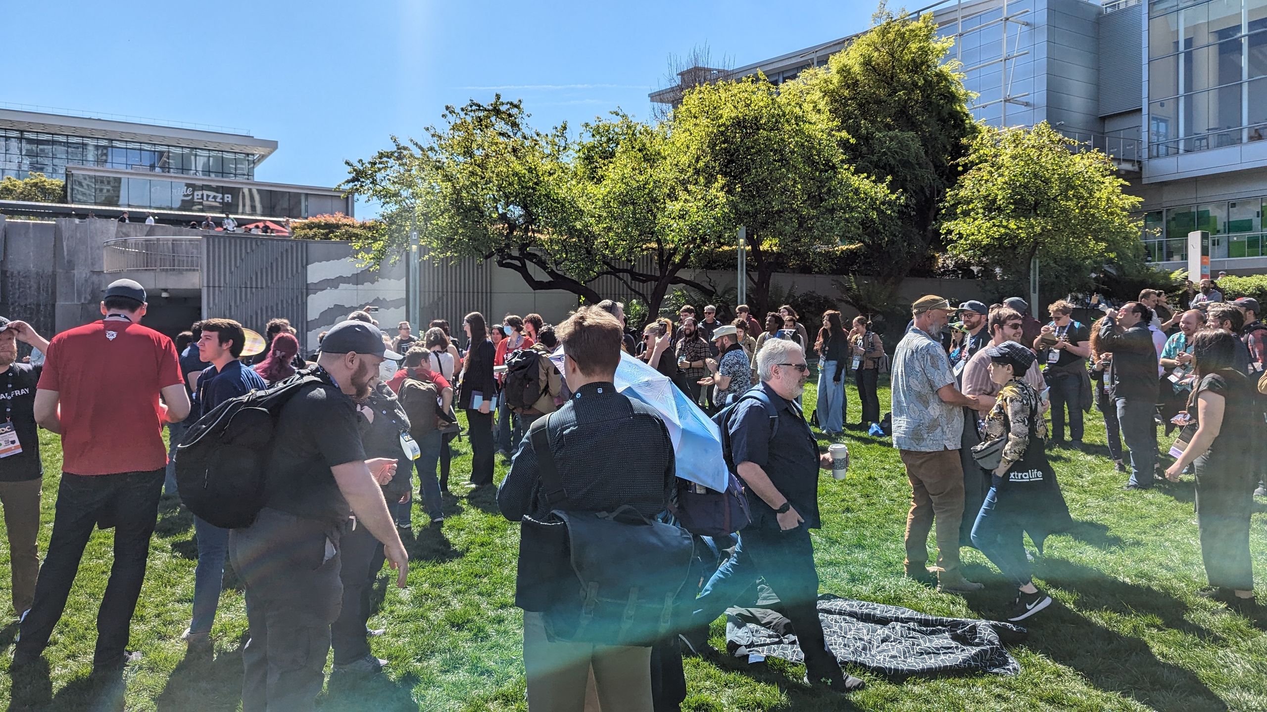 Watch a bunch of game developers screaming in a public park to protest ...