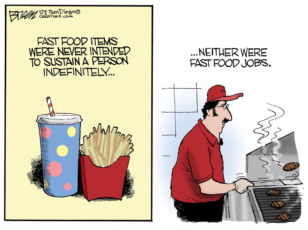 Editorial cartoon U.S. Minimum Wage | The Week