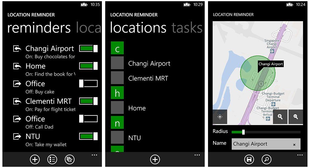 Location Reminder for Windows Phone 8, position based reminders ...