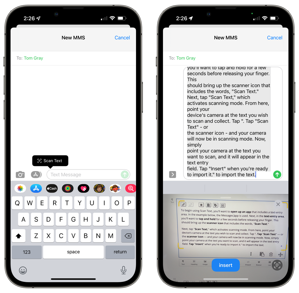 How to use iPhone's built-in text scanner | TechRadar