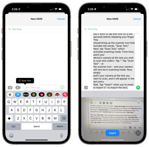 How to use iPhone's built-in text scanner | TechRadar
