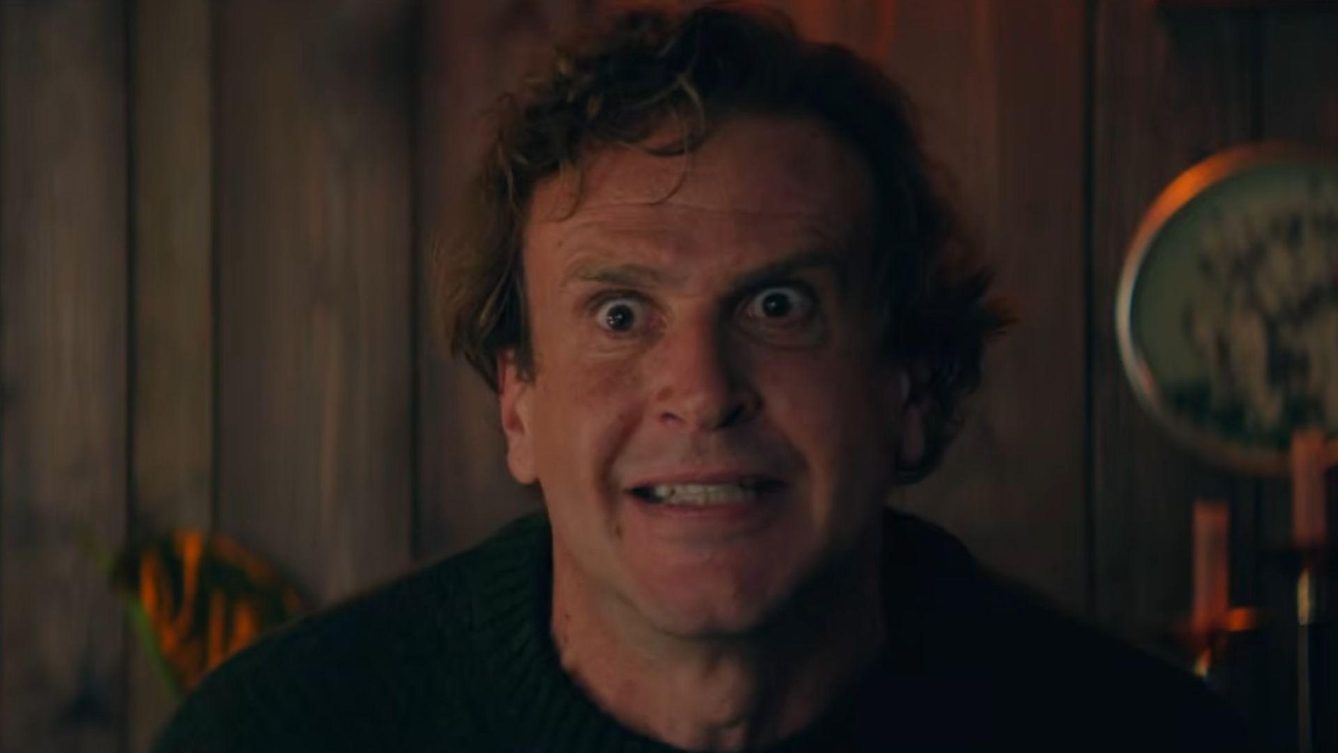 Jason Segel and Samara Weaving are a murder-obsessed married couple in ...