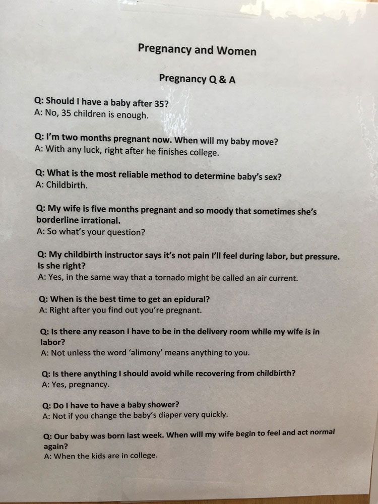 The Hilarious List Of Pregnancy Questions That You Need To Read Now ...