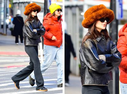 Fuzzy bucket hats are trending, as seen on Emily Ratajkowski | Marie ...