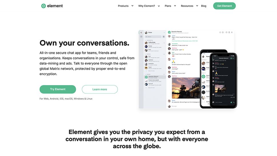 Element secure messenger review | TechRadar