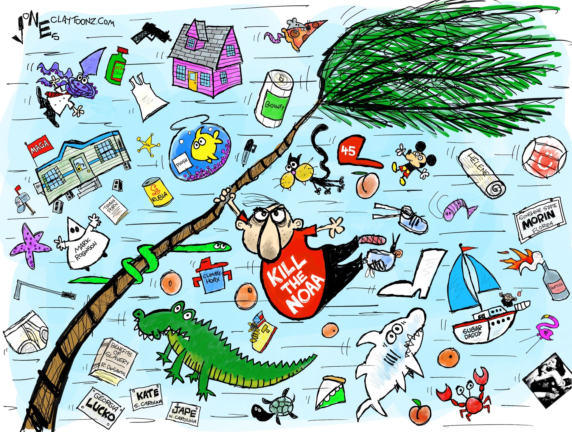 5 category 5 cartoons about hurricane Helene | The Week