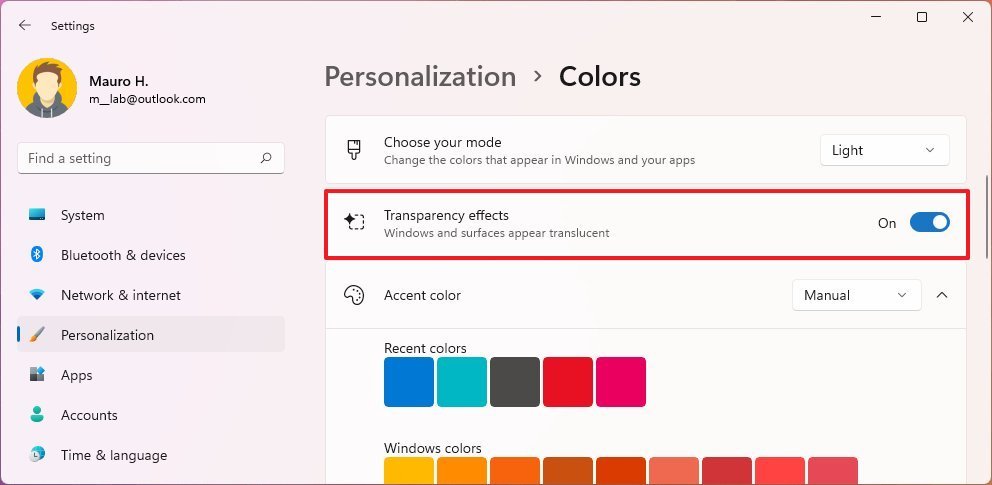 How to disable transparency effects on Windows 11 | Windows Central