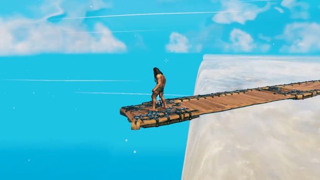 Valheim player builds bridge over the end of the world | GamesRadar+