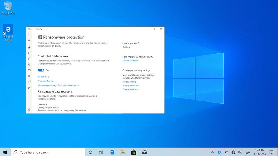 Windows 10 has a built-in ransomware block, you just need to enable it ...