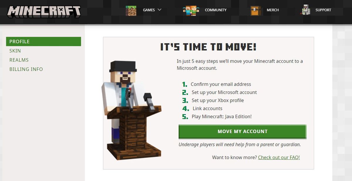 Minecraft guide: How to migrate your Mojang account to a Microsoft ...